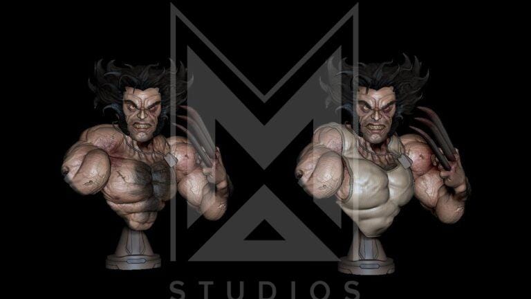 Logan Bust Wolverine - M3D Studio