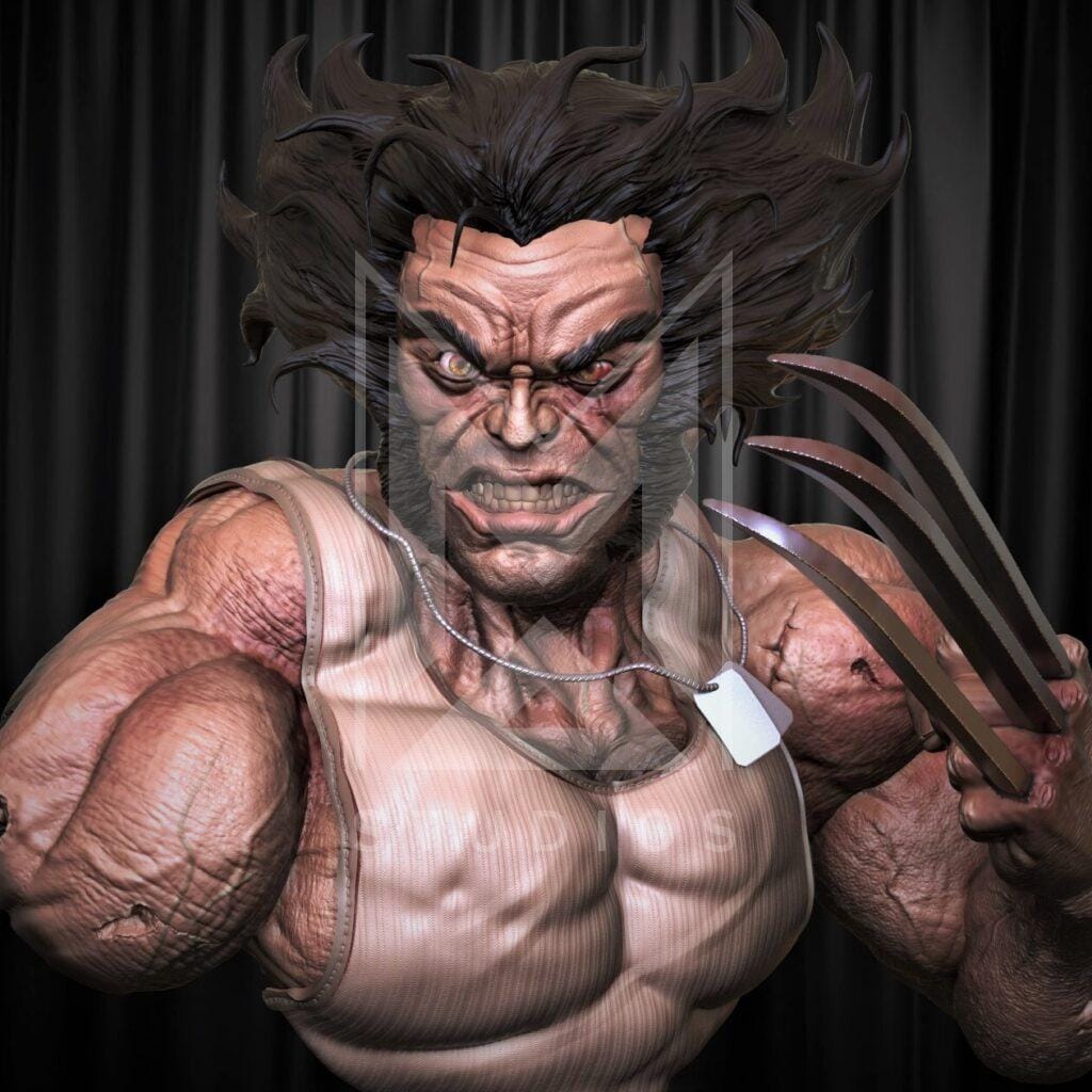 Logan Bust Wolverine - M3D Studio