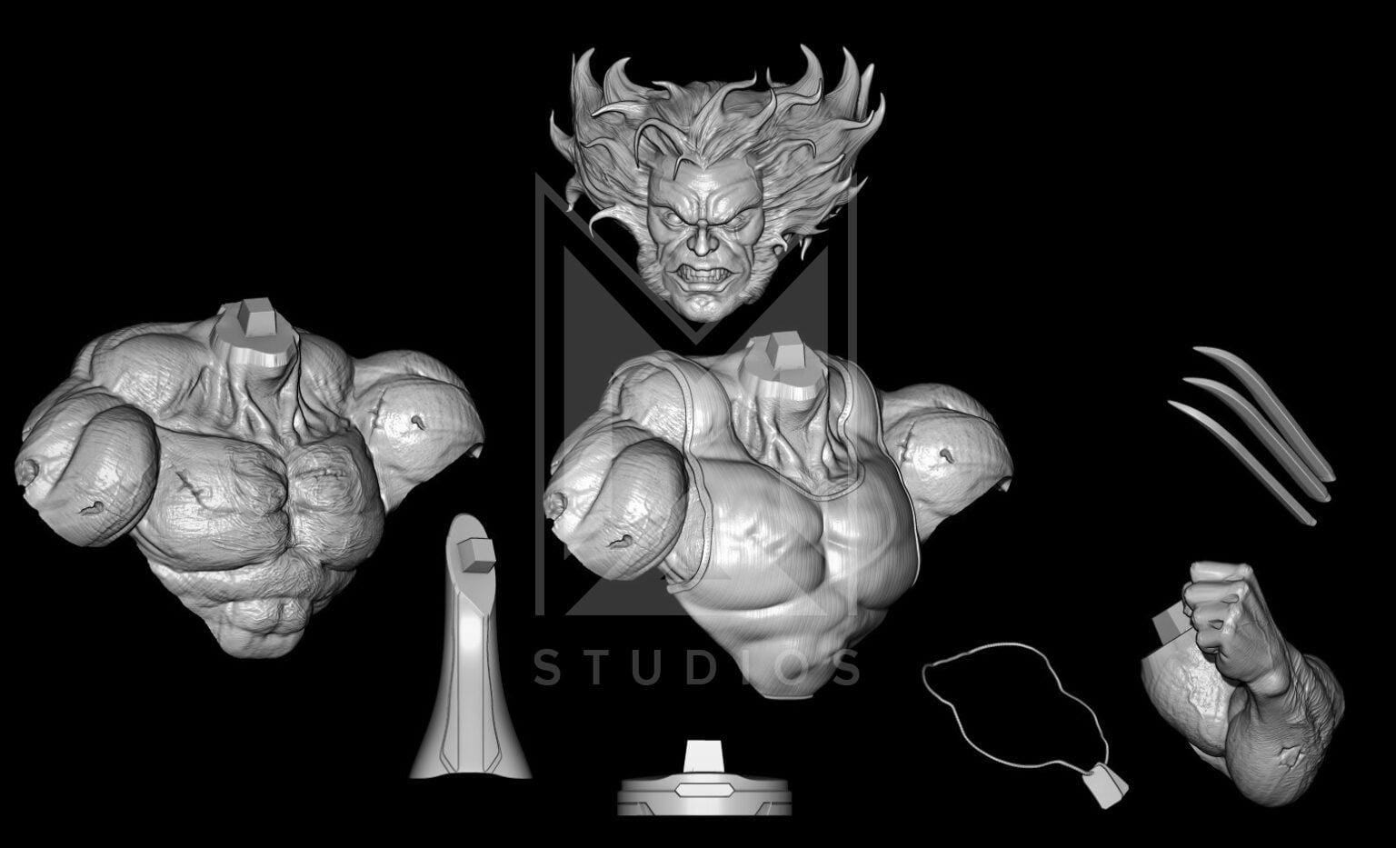Logan Bust Wolverine - M3D Studio