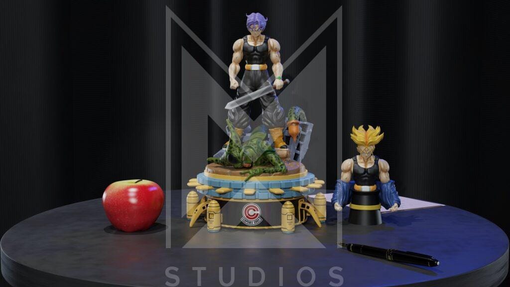 Trunks vs Cell Future SSJ Dragon ball - M3D Studio