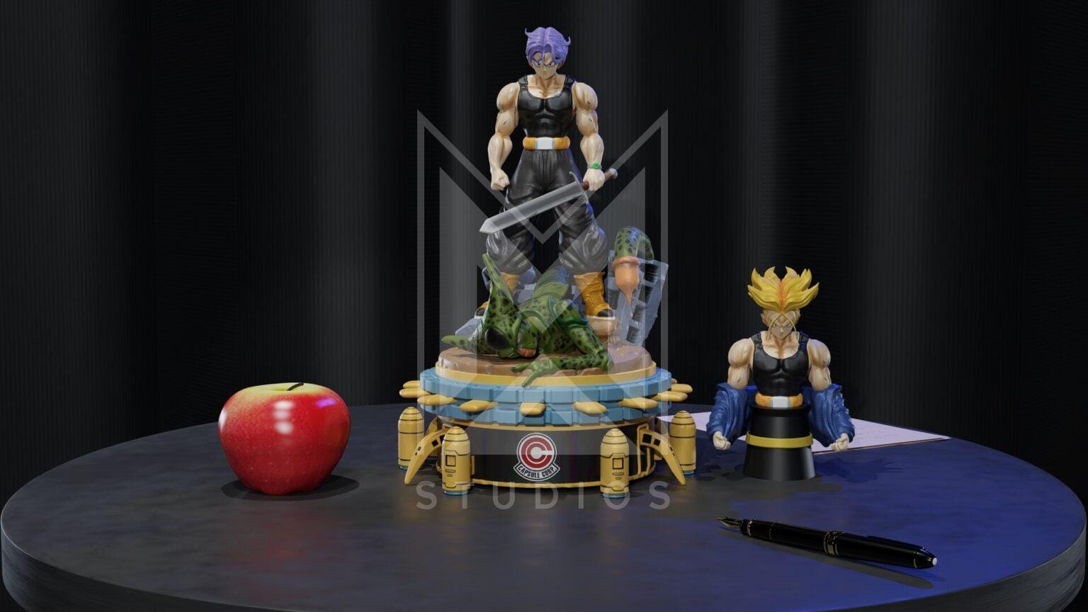 Trunks vs Cell Future SSJ Dragon ball - M3D Studio