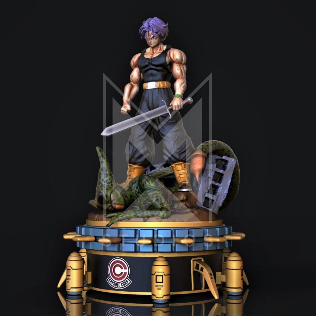 Trunks vs Cell Future SSJ Dragon ball - M3D Studio