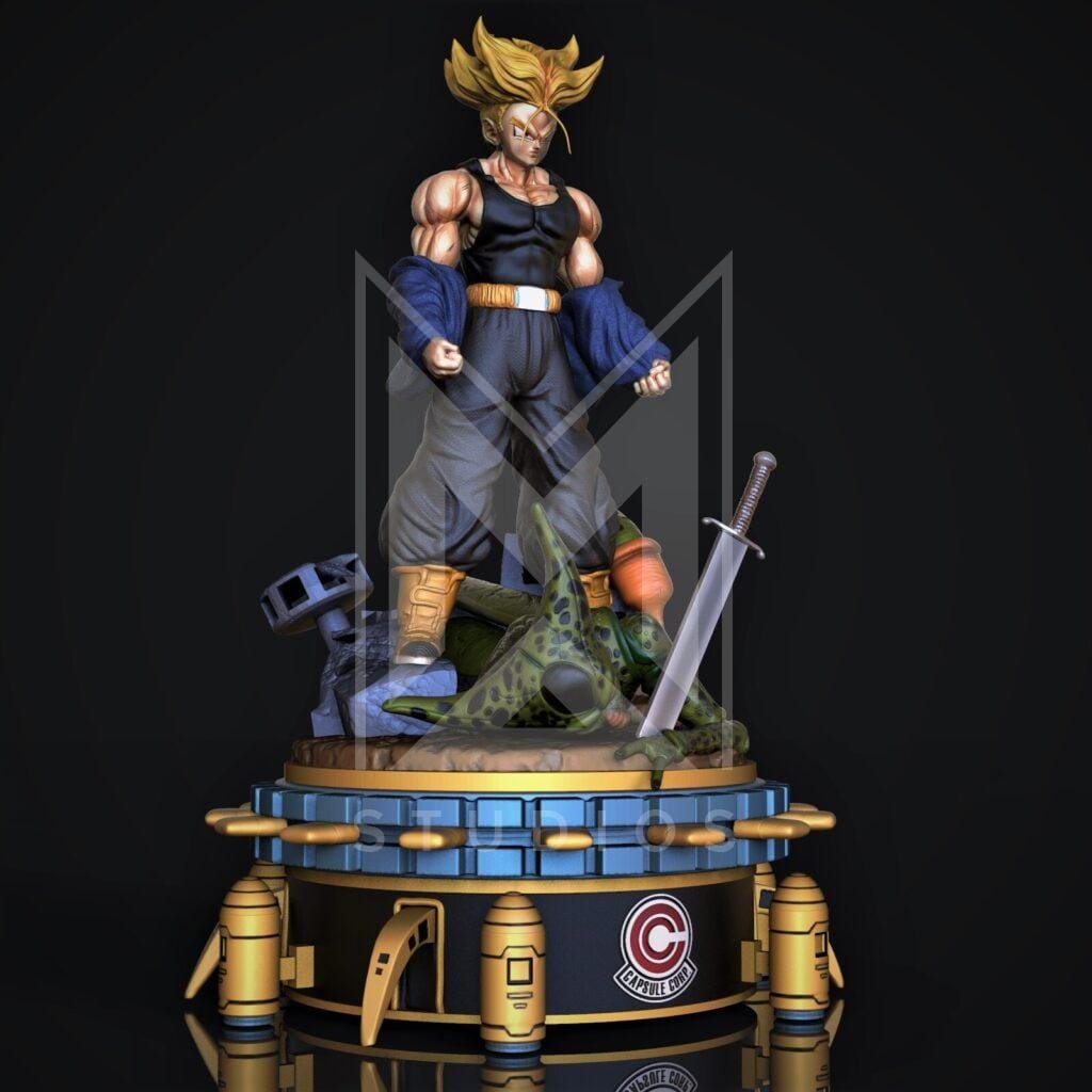Trunks vs Cell Future SSJ Dragon ball - M3D Studio