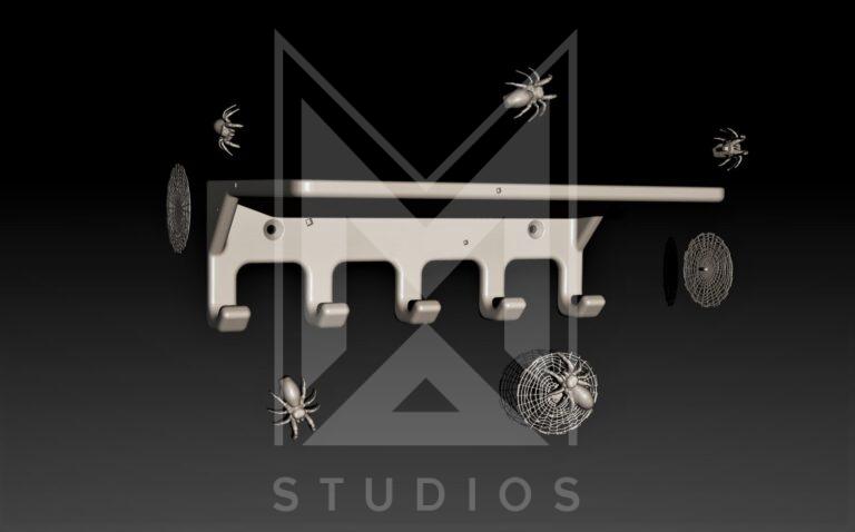 Key Holder Spiders Shelf - M3D Studio