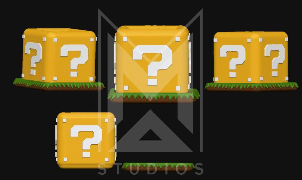 Question Mark Pot Mario Bros - M3D Studio
